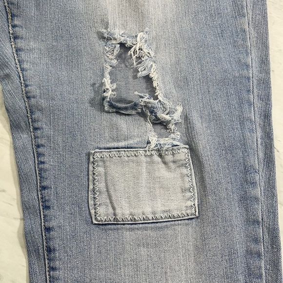 Massini | Jeans | Defect Womens Massini Distressed Straight Leg Denim ...